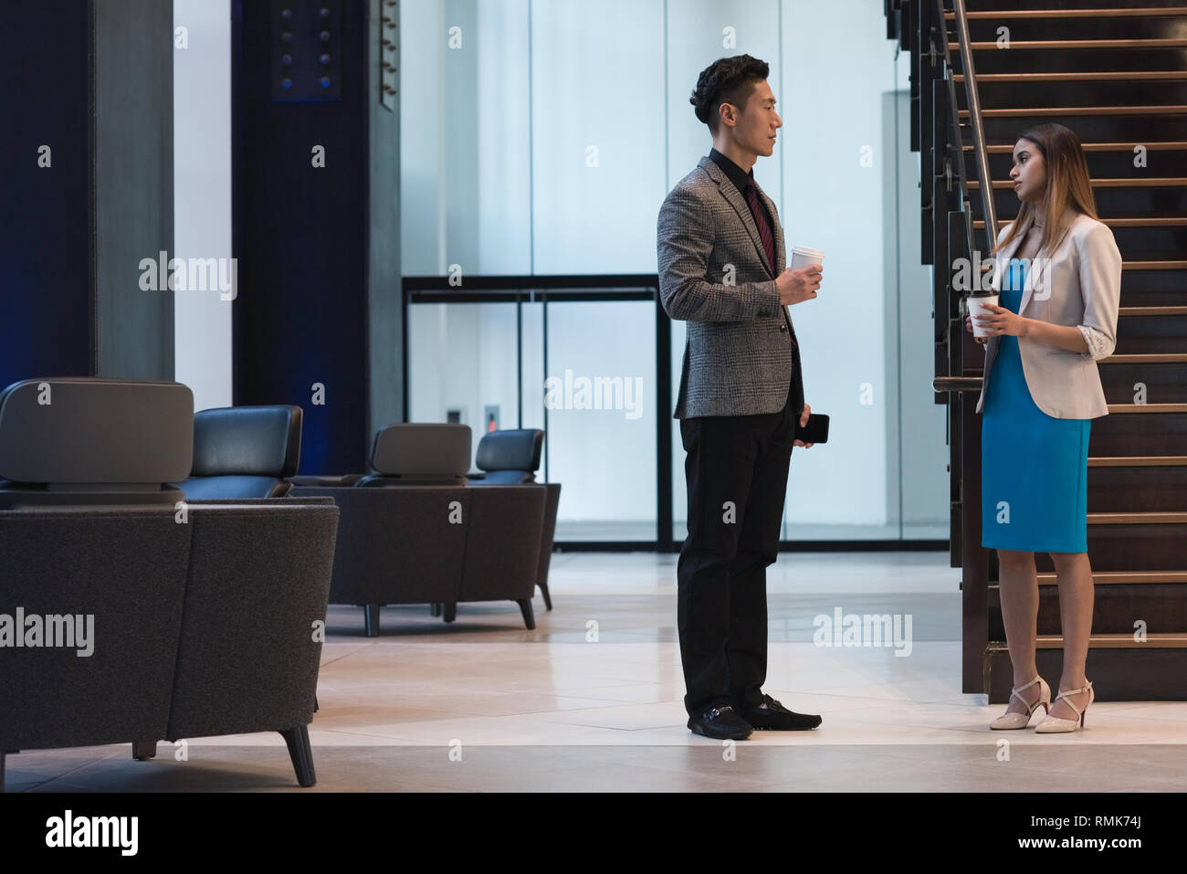 People interacting with each other Stock Photo - Alamy