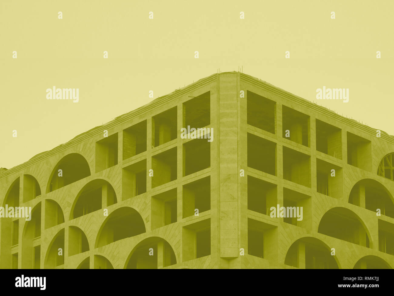 Architectural stock photo building in yellow tone Stock Photo - Alamy