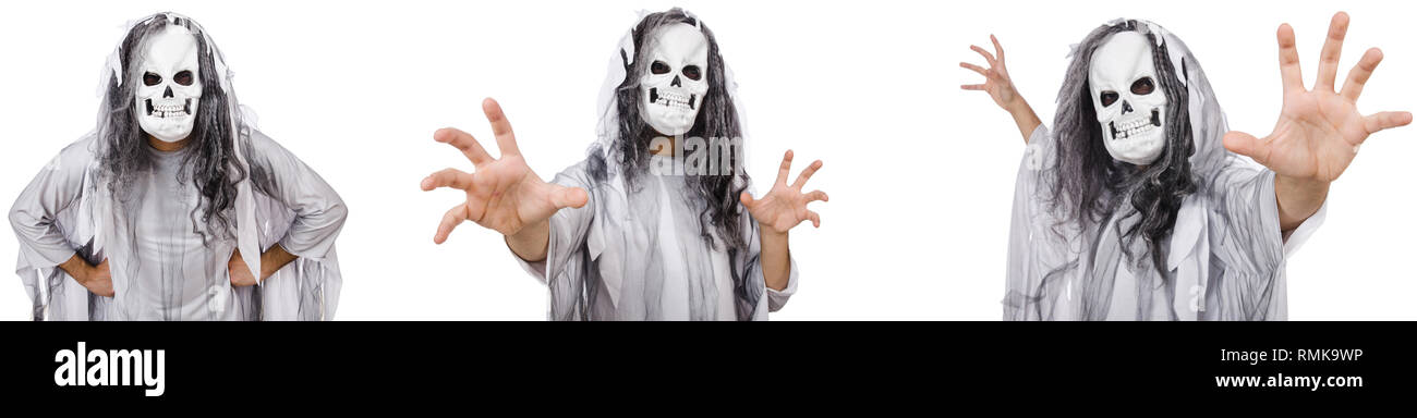 Scary man in halloween concept Stock Photo - Alamy