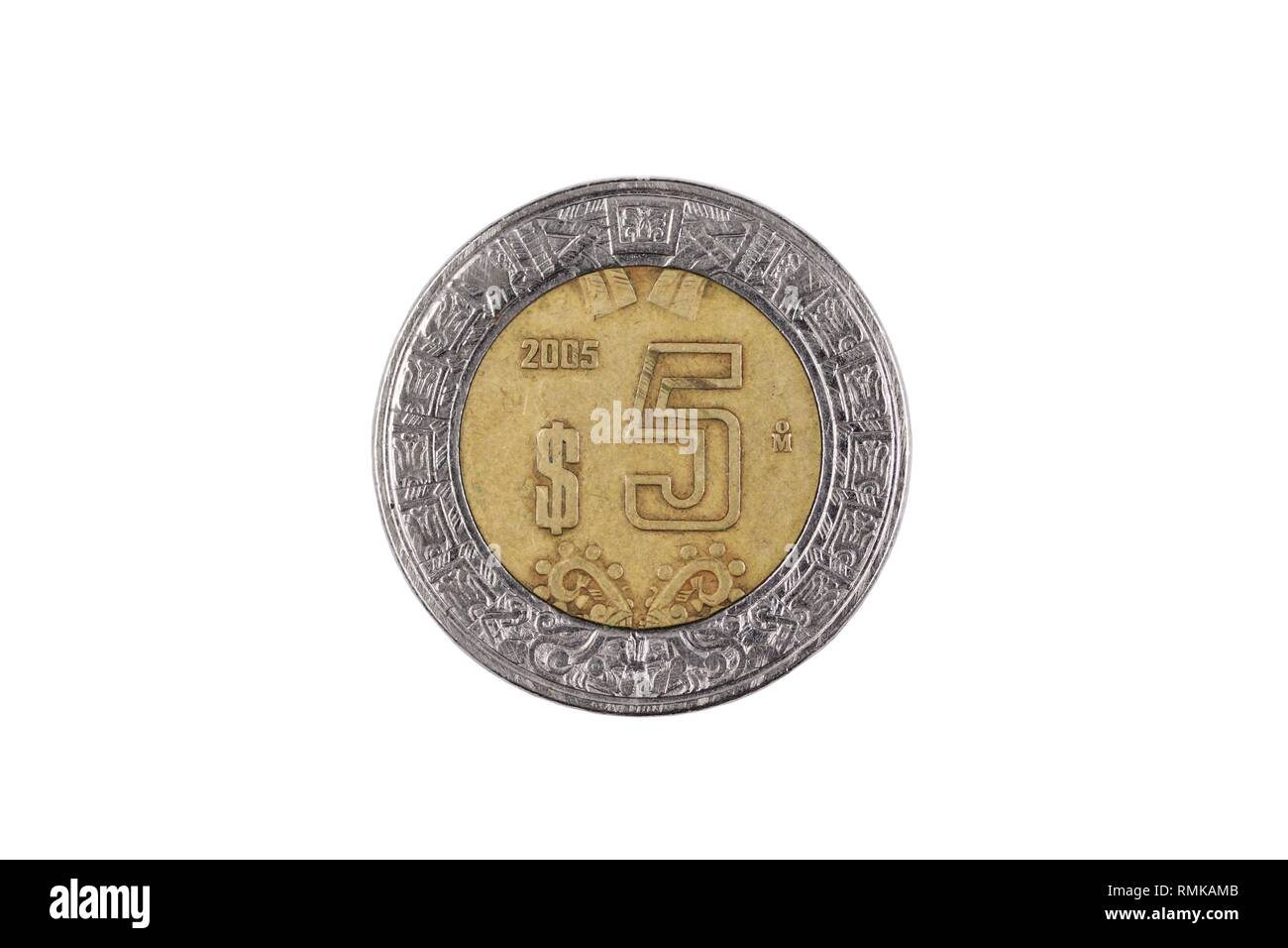 Five peso coins hi-res stock photography and images - Alamy