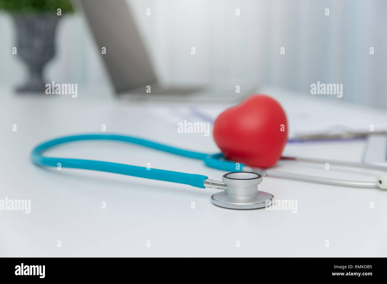 Healthcare and medical concept, Closeup stethoscope ,heart ball and ...