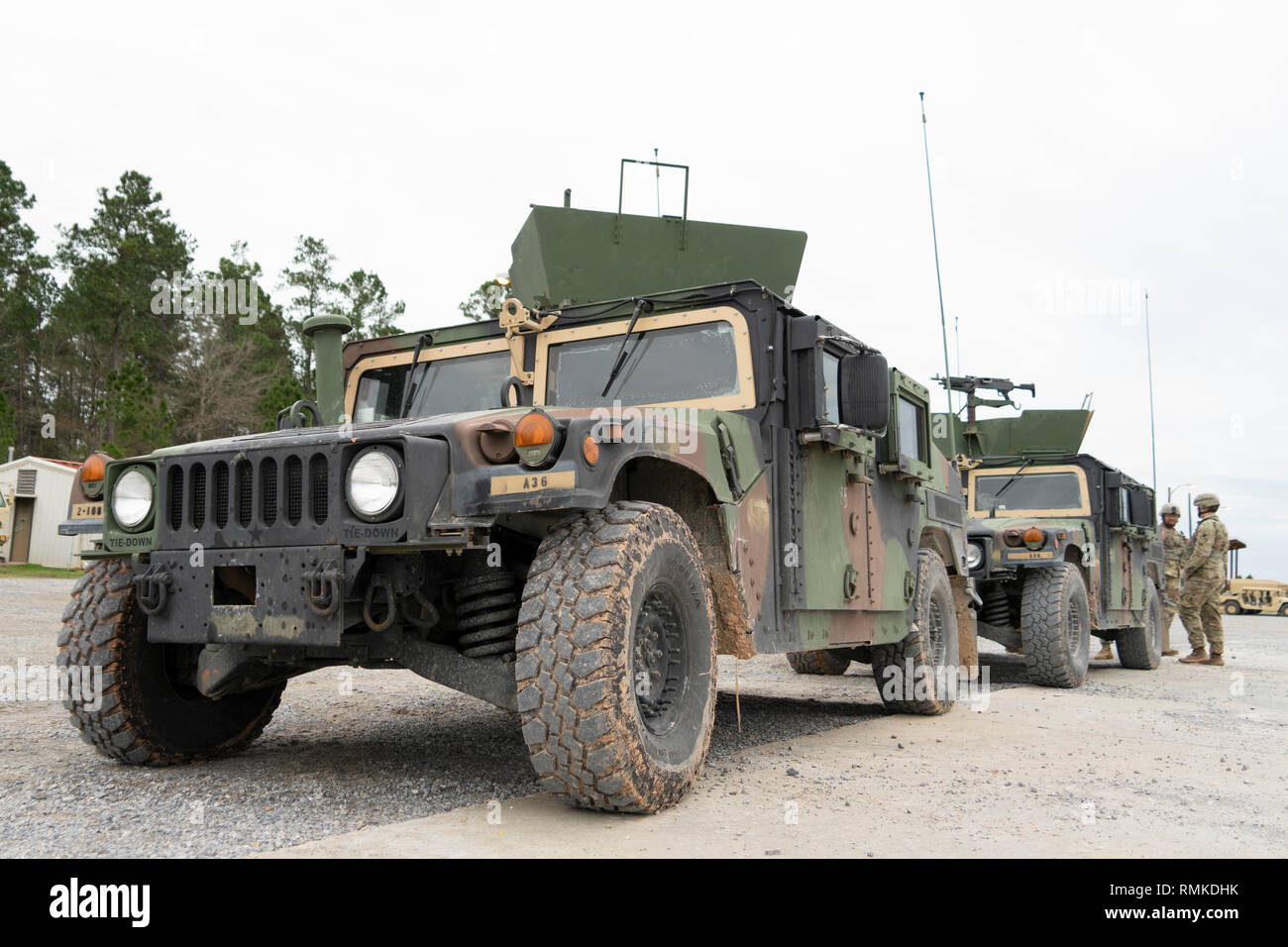 Vehicle crews assigned to 2nd Squadron, 108th Cavalry Regiment prepare ...