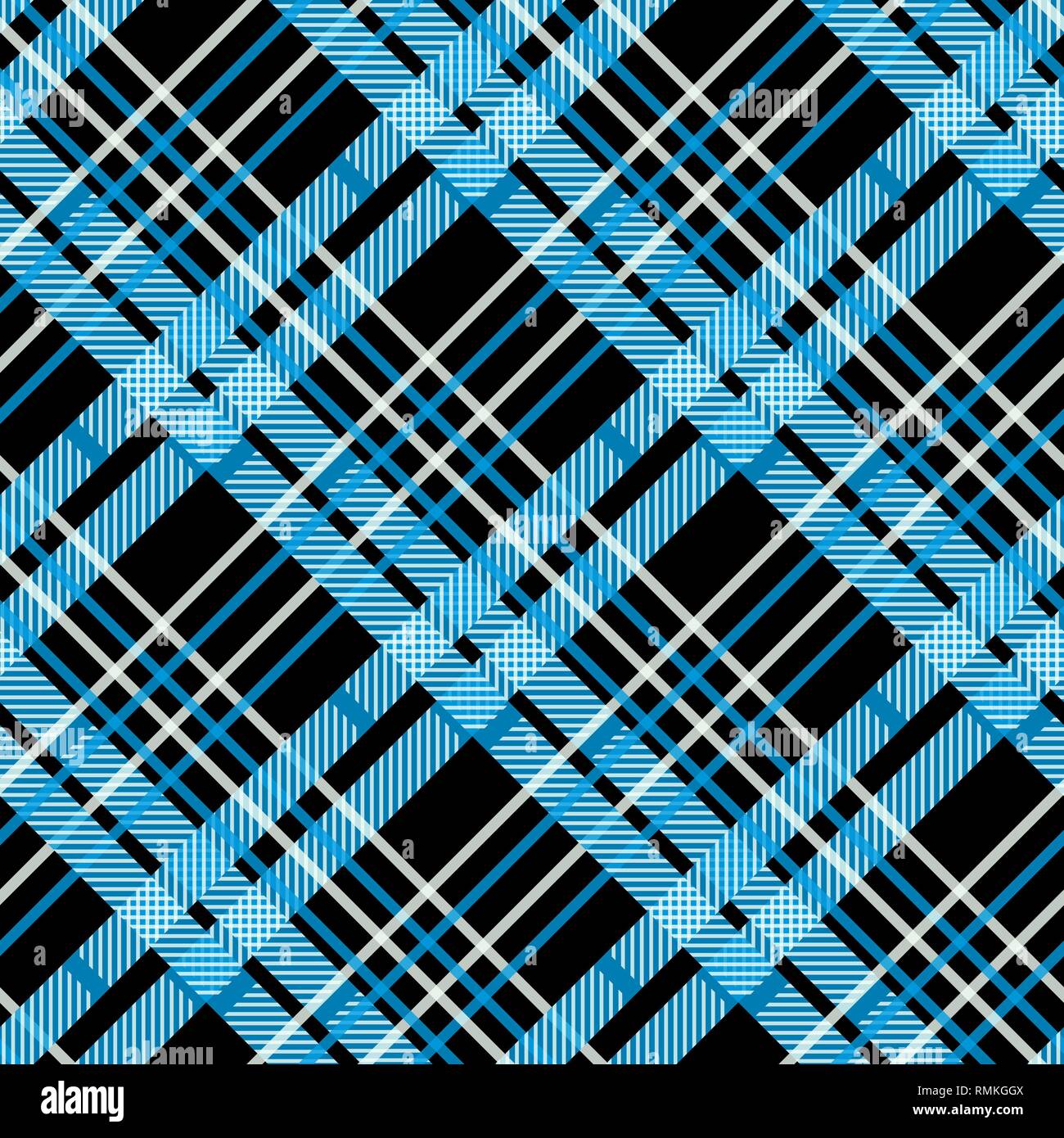 Blue Tartan, plaid seamless pattern. Textured plaid eps10 Stock Vector ...