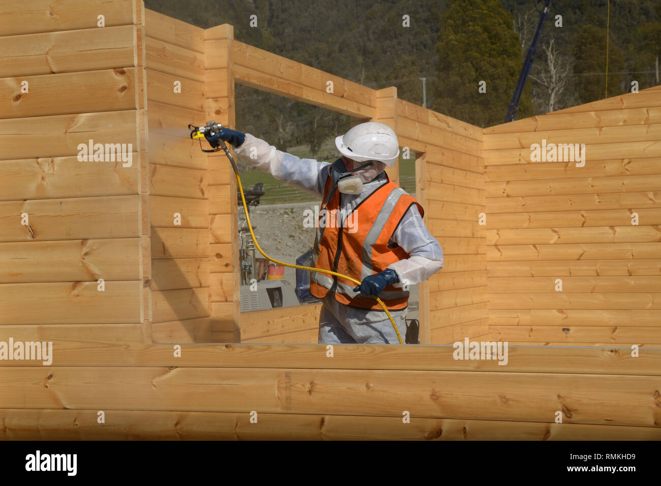 Preservative coating hi-res stock photography and images - Alamy