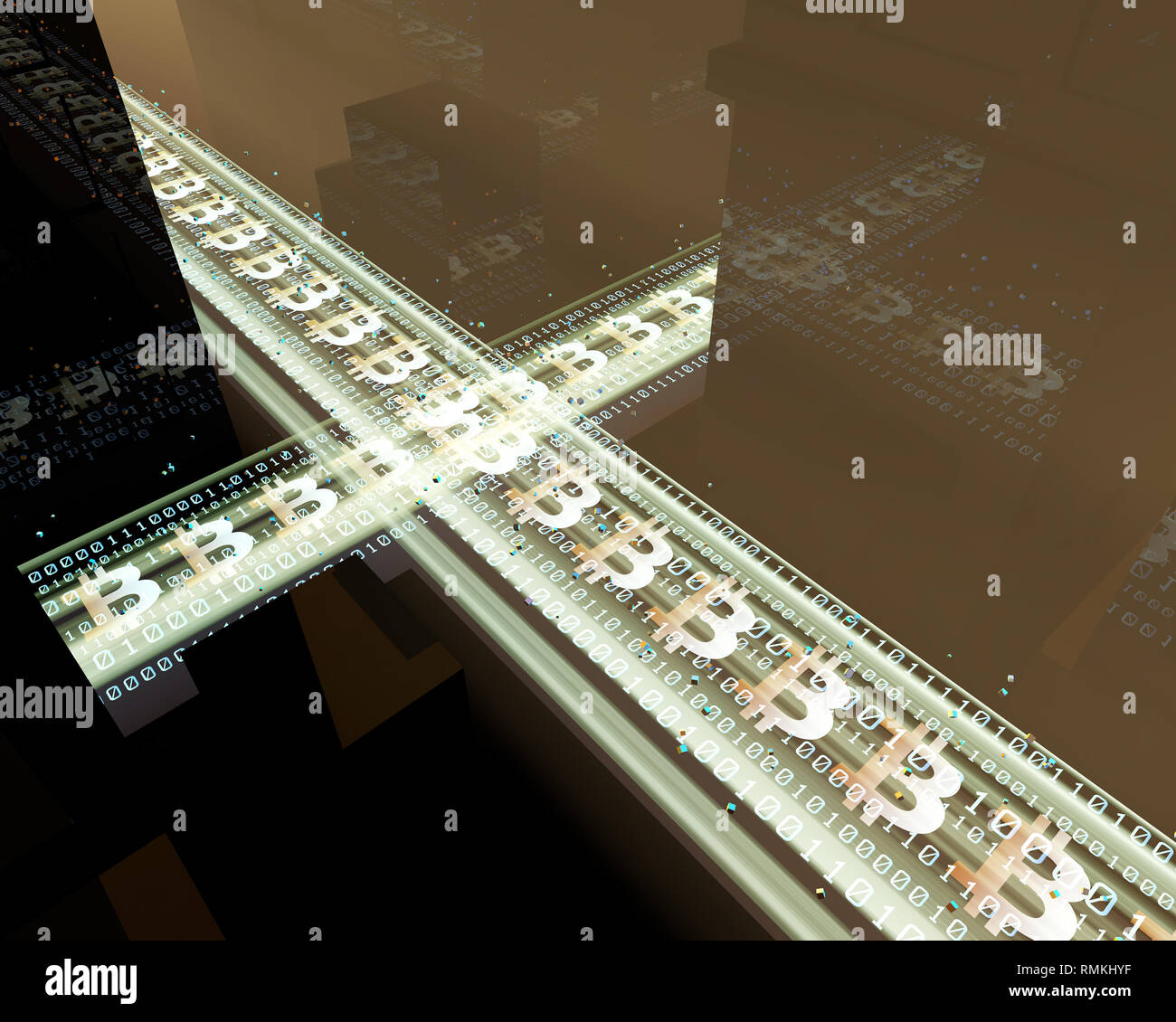 Digital network data transmission and Bitcoin, network security ...