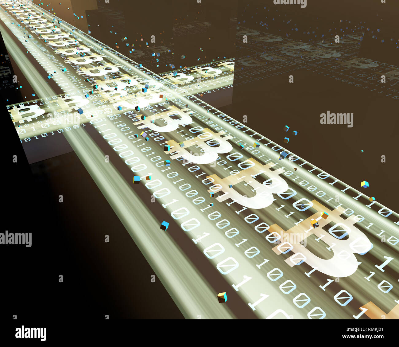 Digital network data transmission and Bitcoin, network security ...