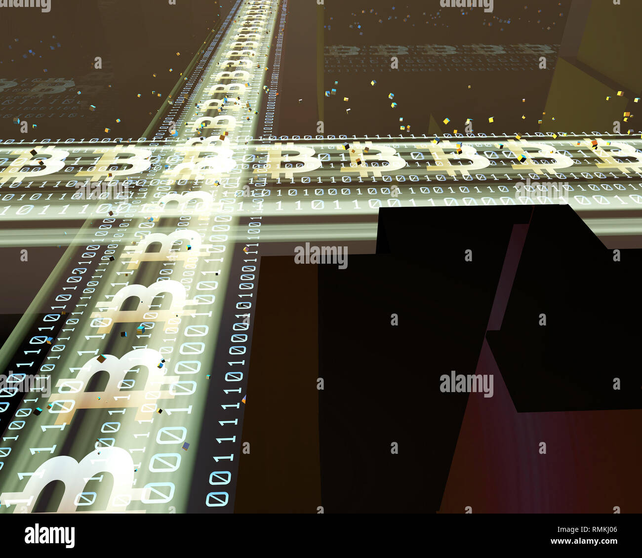 Digital network data transmission and Bitcoin, network security ...