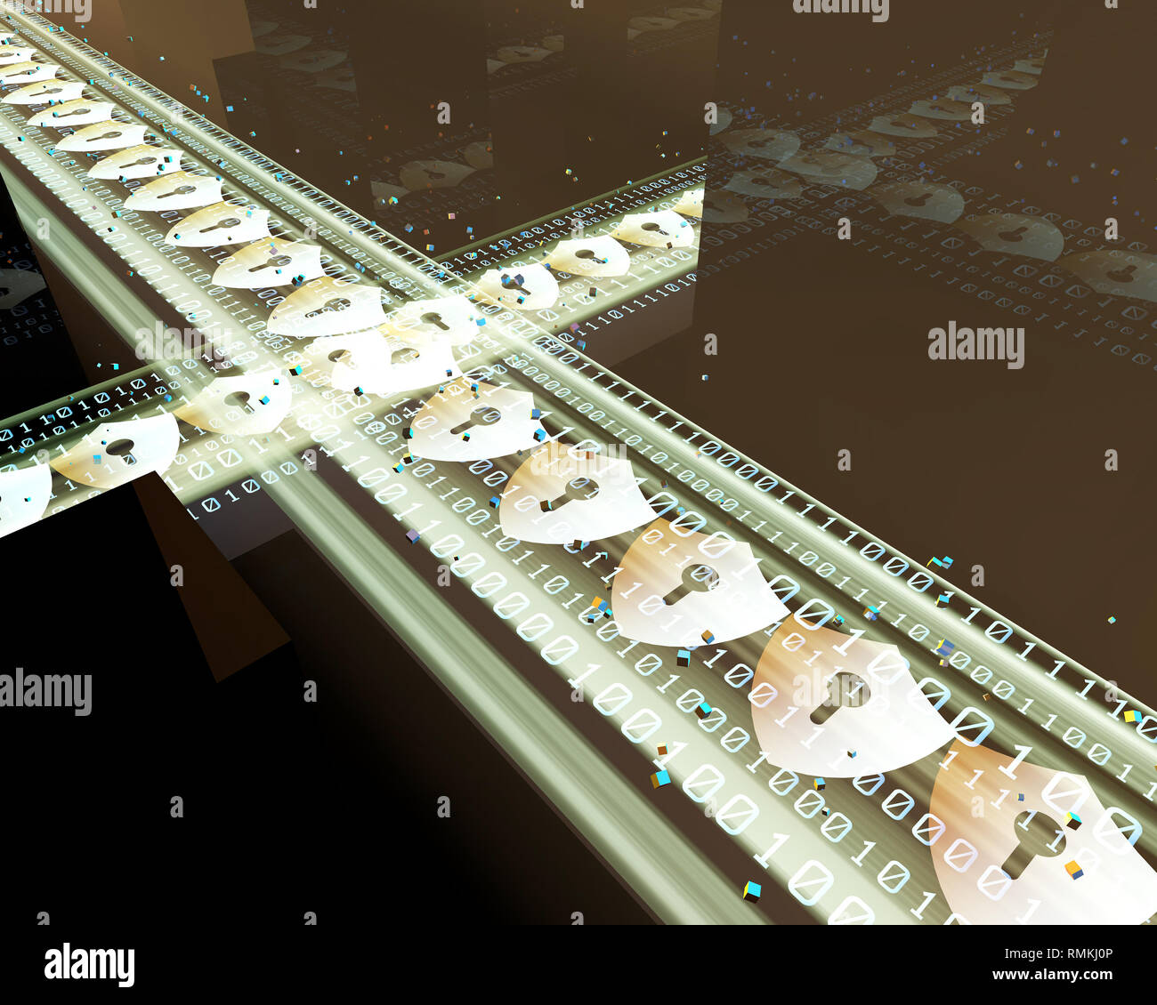 Digital network data transmission and shield, network security ...