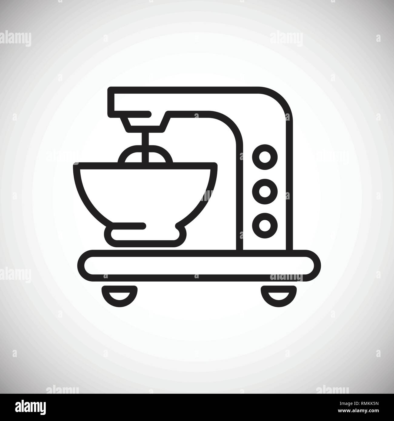 Mixer line icon on white background for graphic and web design, Modern ...