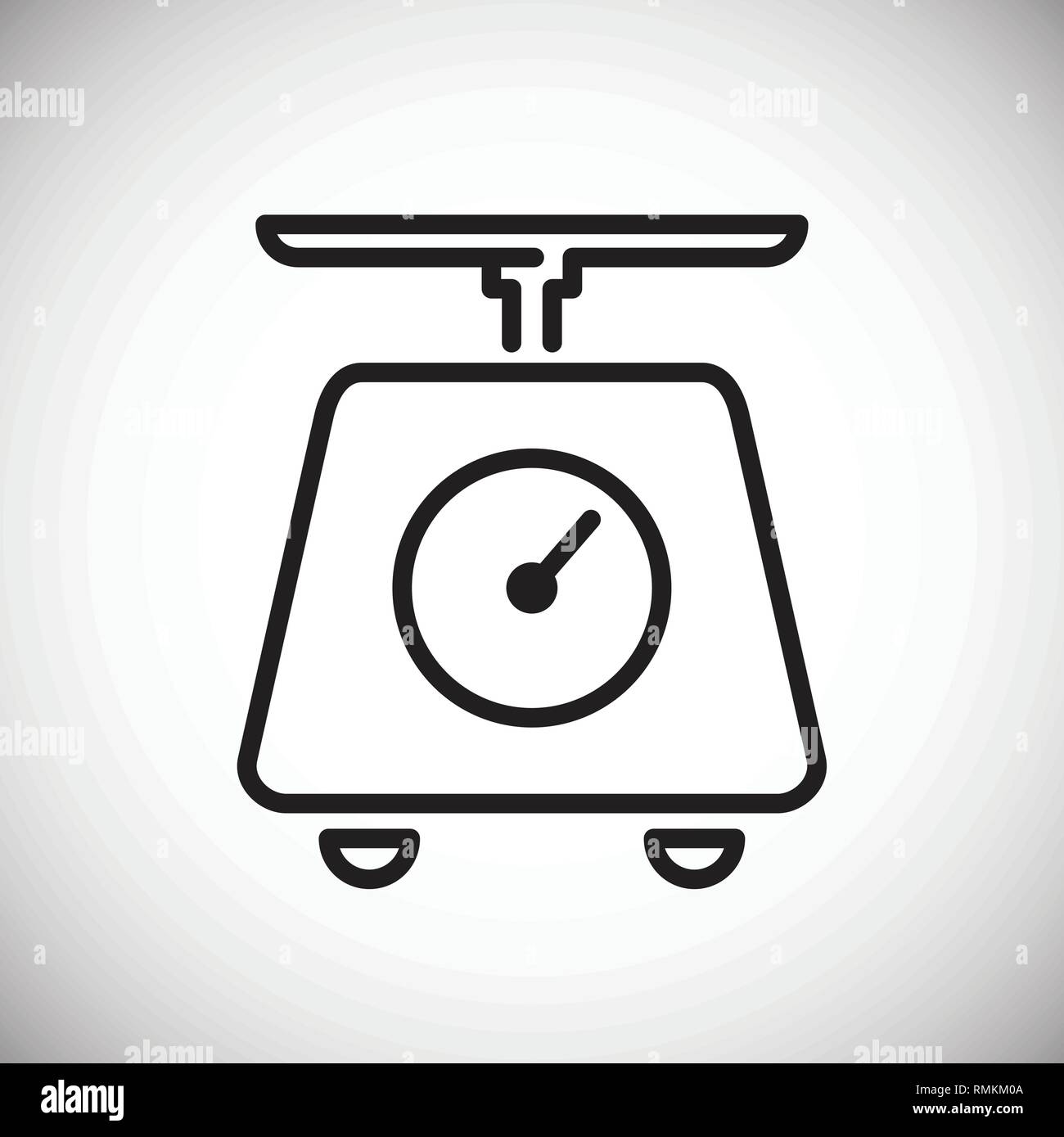 Scales line icon on white background for graphic and web design, Modern ...