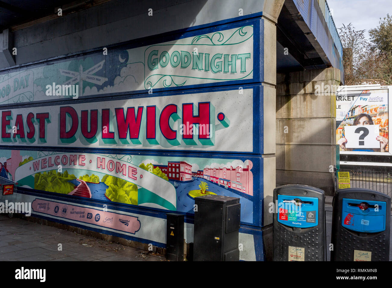 A question mark in the context of a billboard ad in East Dulwich, on ...