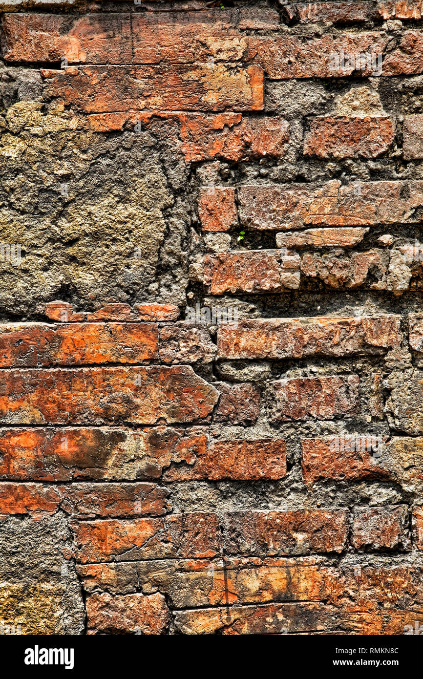 Old brick wall from the construction of an ancient building Stock Photo ...