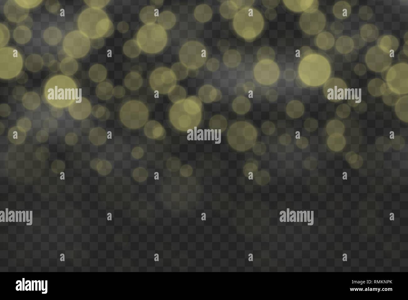 Bokeh lights effect isolated on transparent background Stock Vector ...