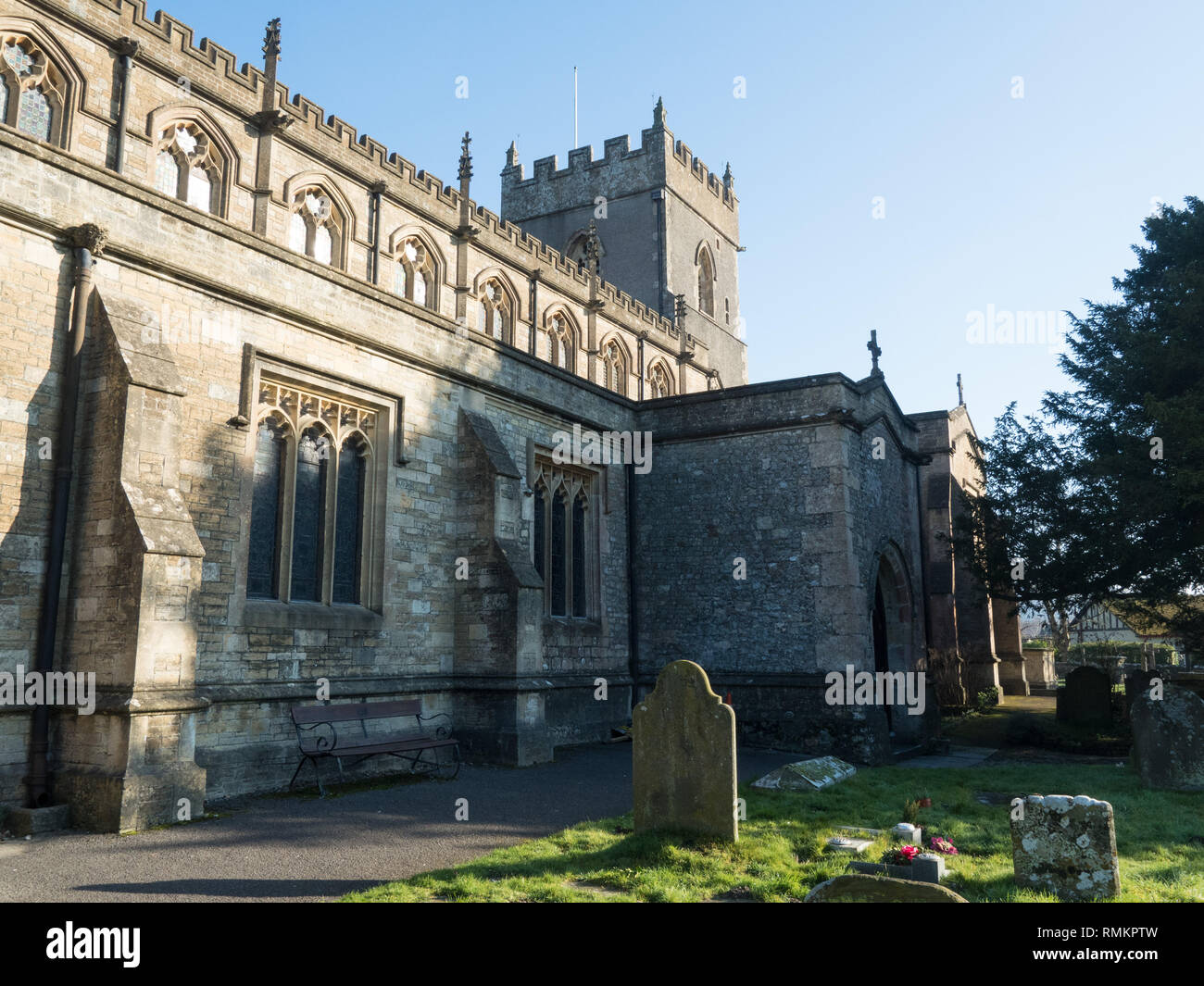The Minster Church of St. Denys, Warminster Stock Photo - Alamy