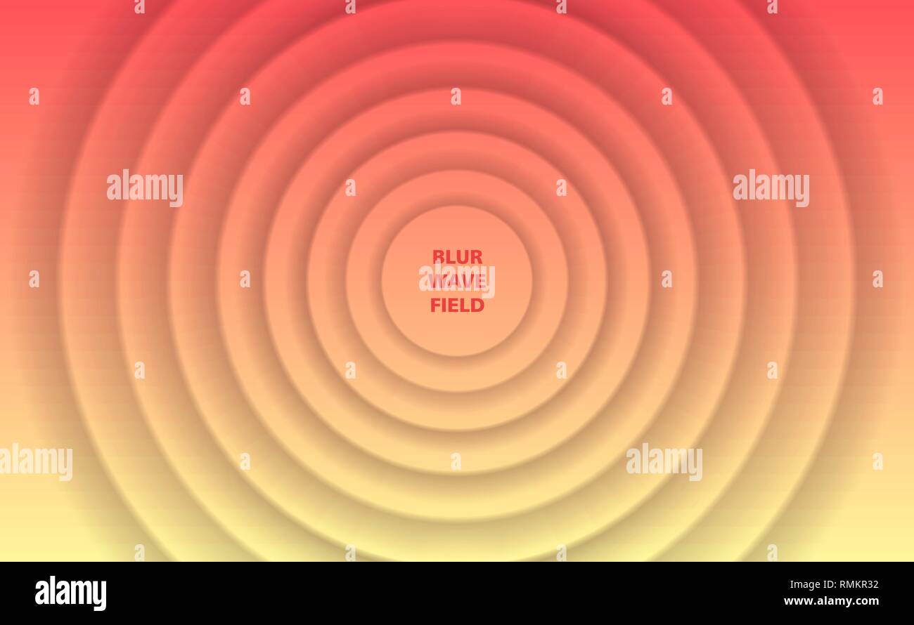 Abstract background with round ripple field. Modern volumetric template ...