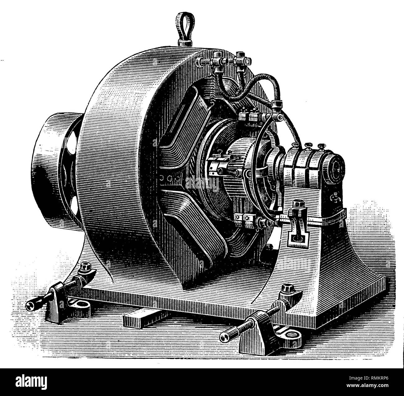 Dynamo machine, model of the General Electricity Company, 1898 Stock ...