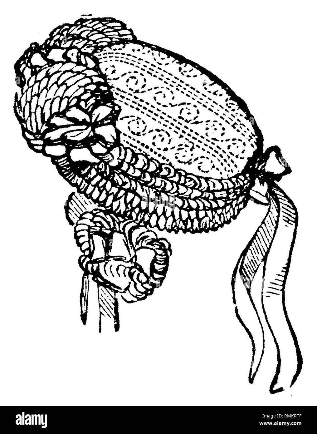 Baby bonnet illustration hi-res stock photography and images - Alamy