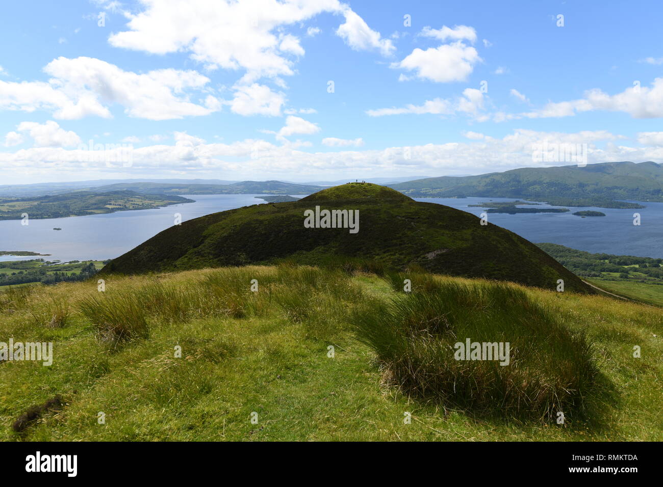On the footpath from Balmaha to Conic Hill. Loch Lomond, Scotland UK ...