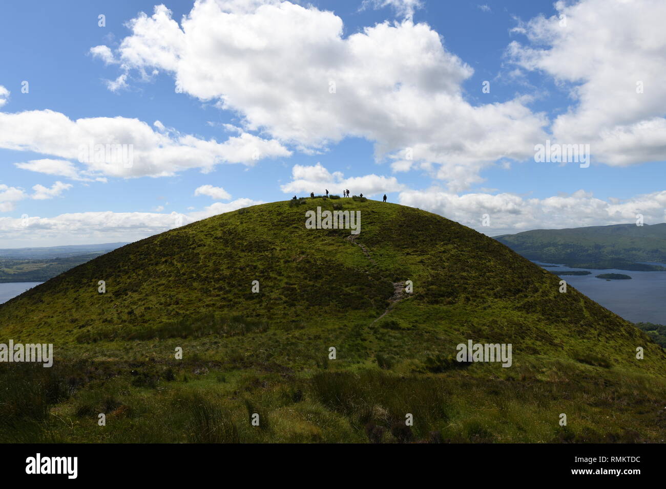 On the footpath from Balmaha to Conic Hill. Loch Lomond, Scotland UK ...
