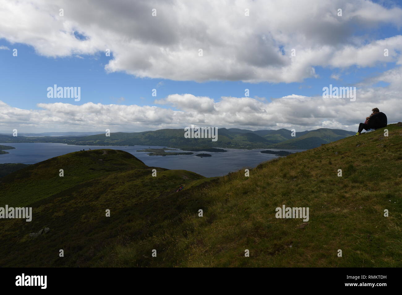 On the footpath from Balmaha to Conic Hill. Loch Lomond, Scotland UK ...