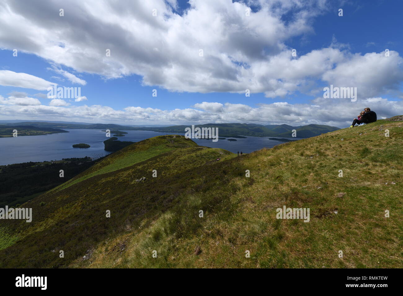 On the footpath from Balmaha to Conic Hill. Loch Lomond, Scotland UK ...