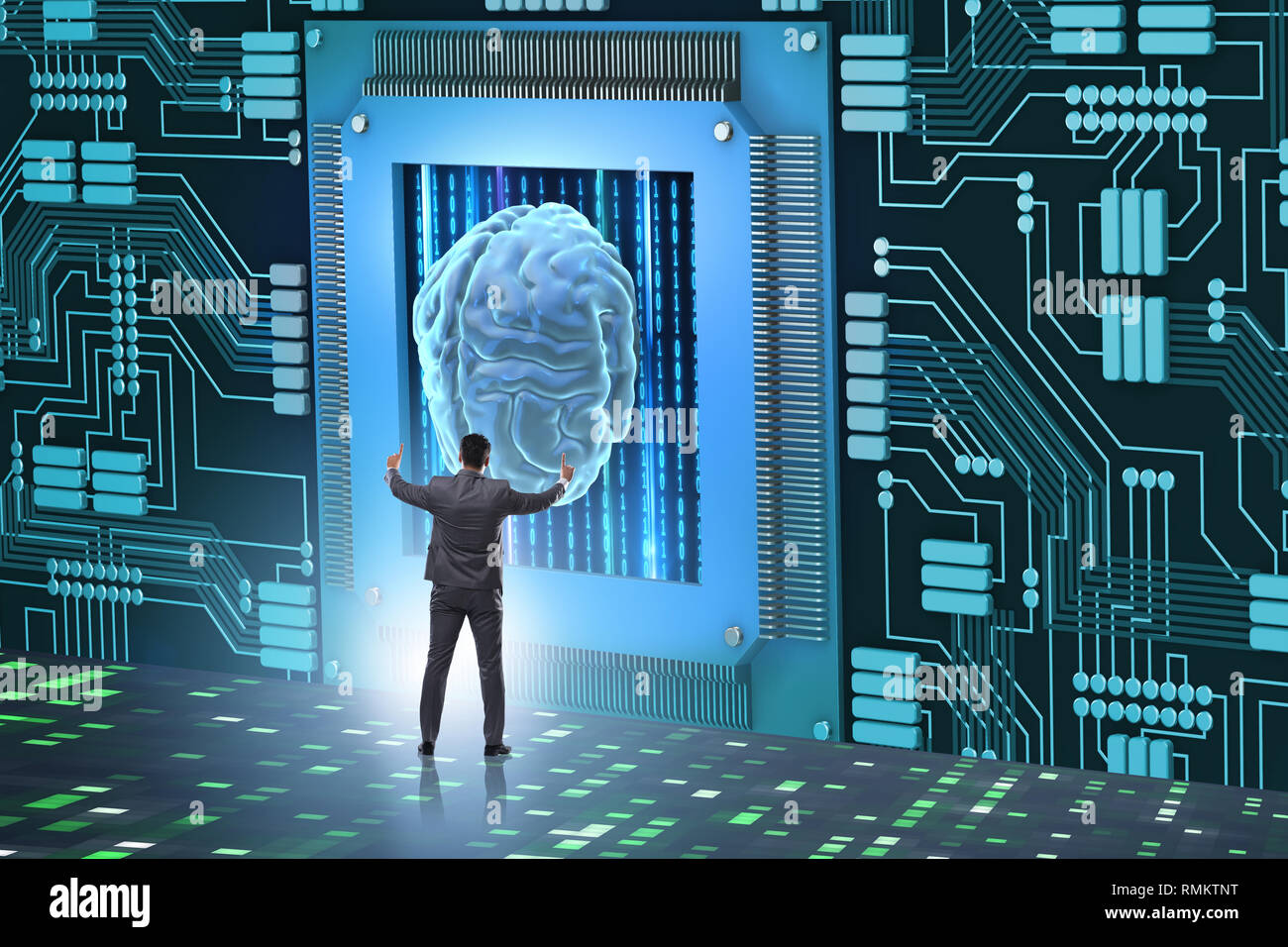 Cognitive computing concept as modern technology Stock Photo - Alamy
