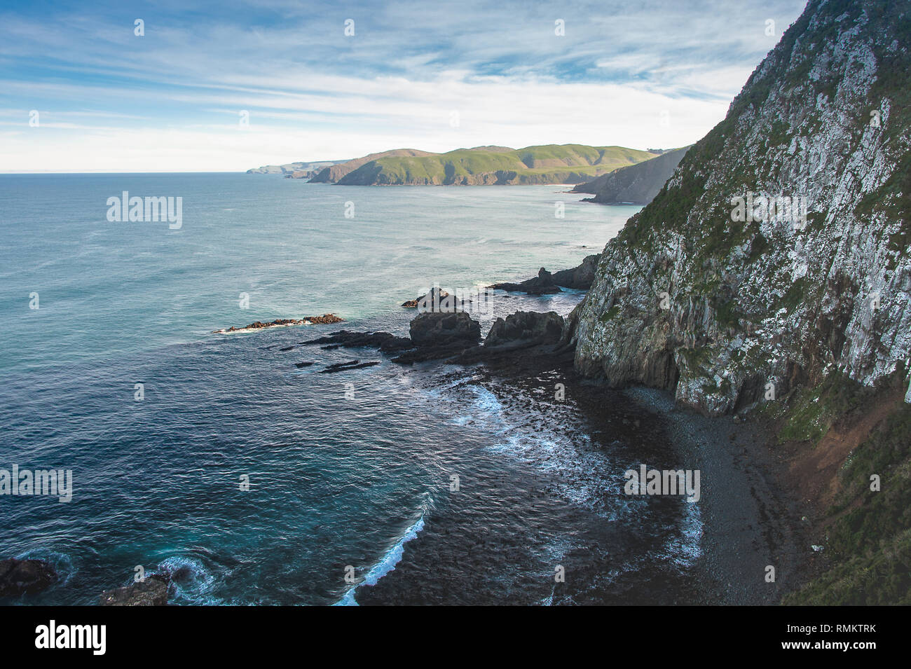 Roaring Bay, Nugget Point, in the Catlins, New Zealand. Breathtaking ...