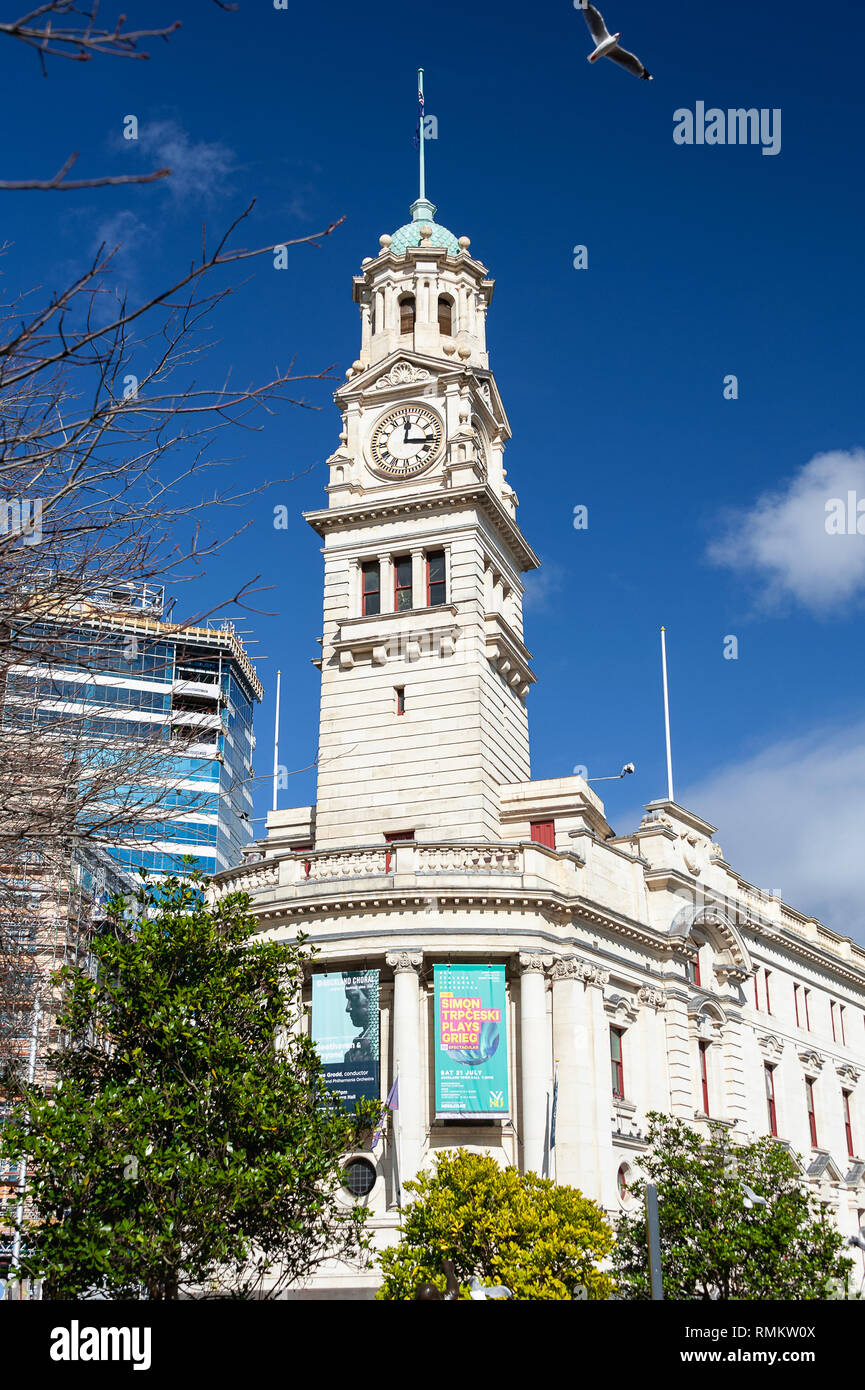 The Auckland Town Hall and Concert Hall, New Zealand. Historic building ...