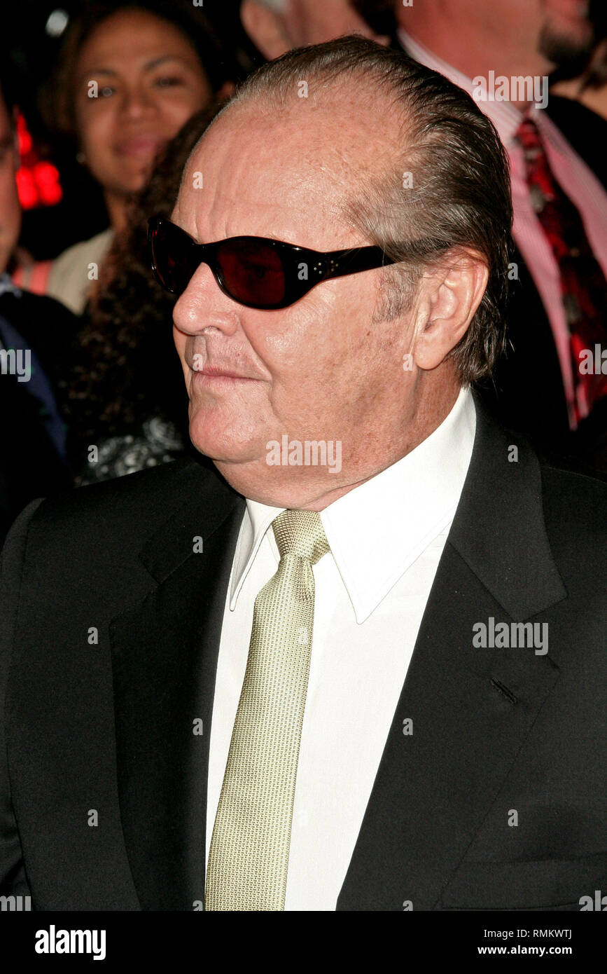 New York, USA. 26 Sep, 2006. Jack Nicholson at The Tuesday, Sep 26 ...