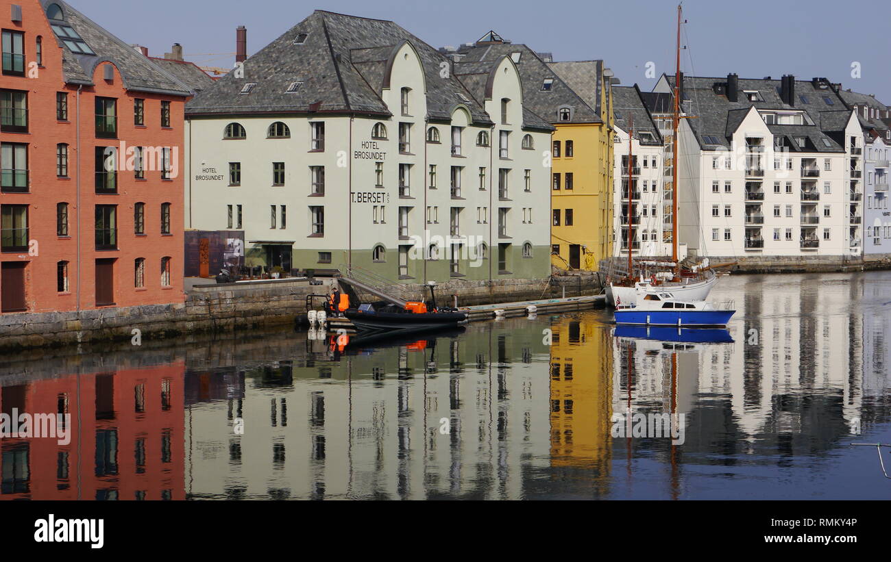 Ålesund, Art Nouveau city, Norway. Alesund Stock Photo - Alamy