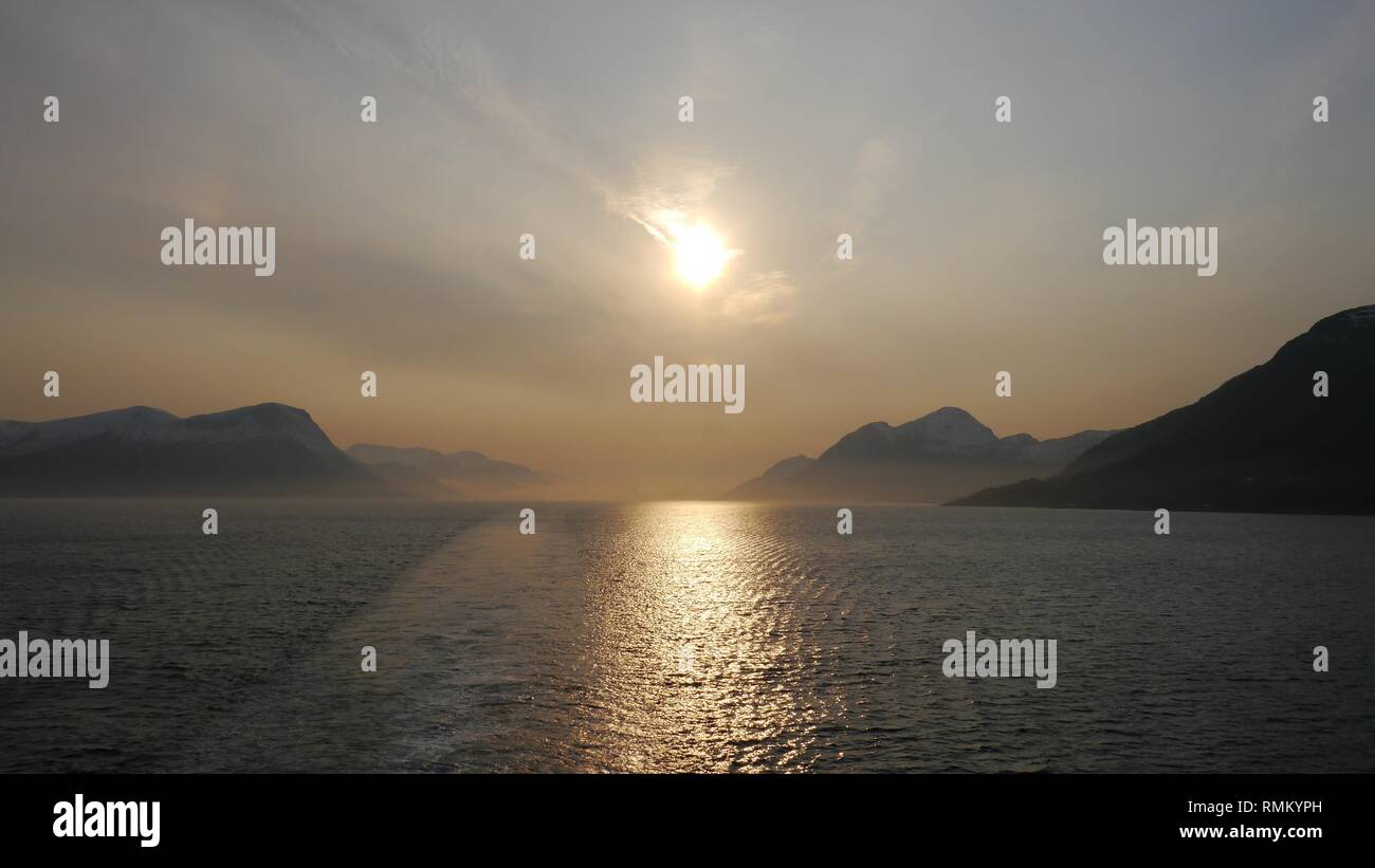 Arctic Sunset, Norway Stock Photo - Alamy