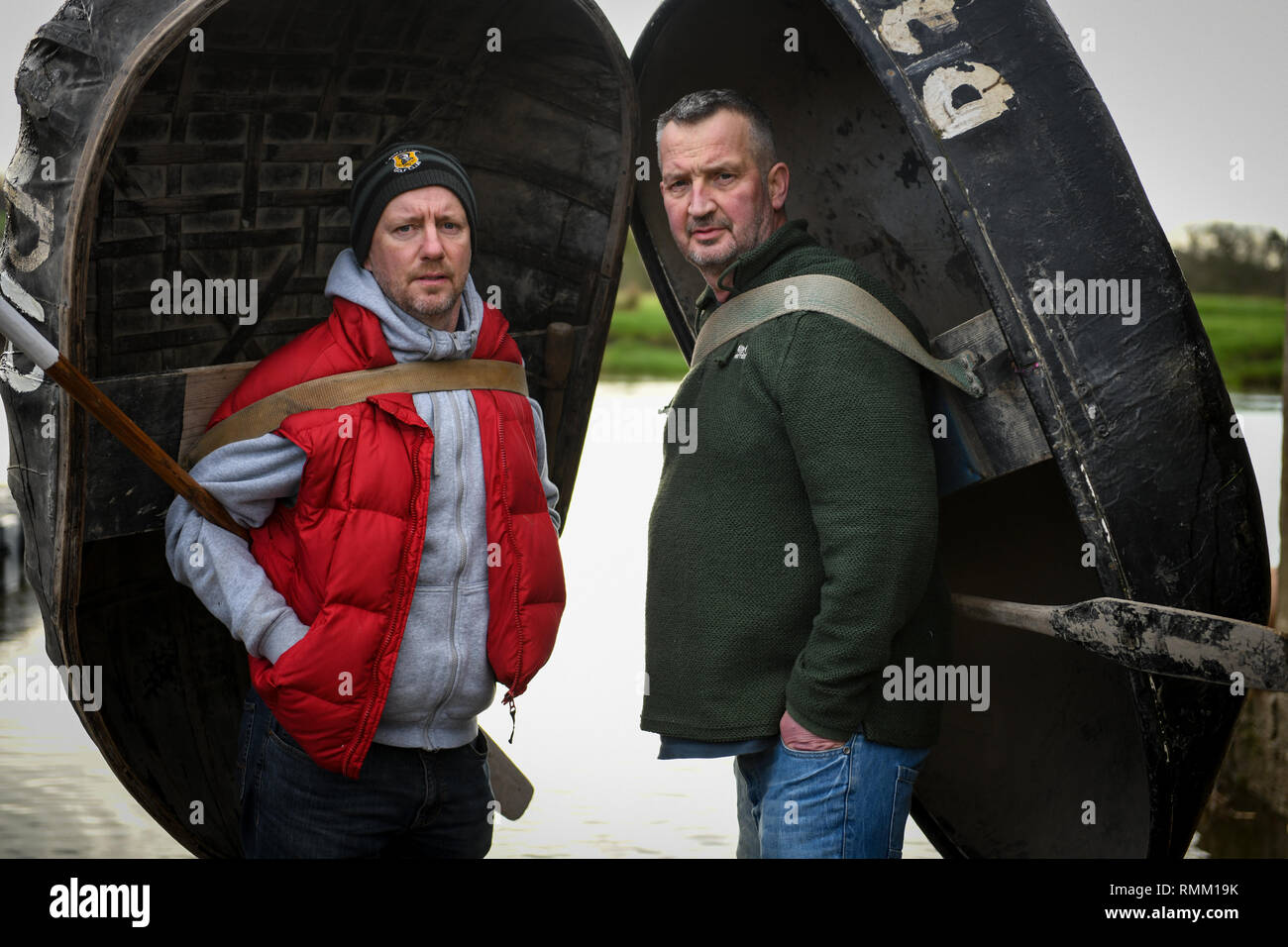 Traditional welsh coracles hi-res stock photography and images - Alamy