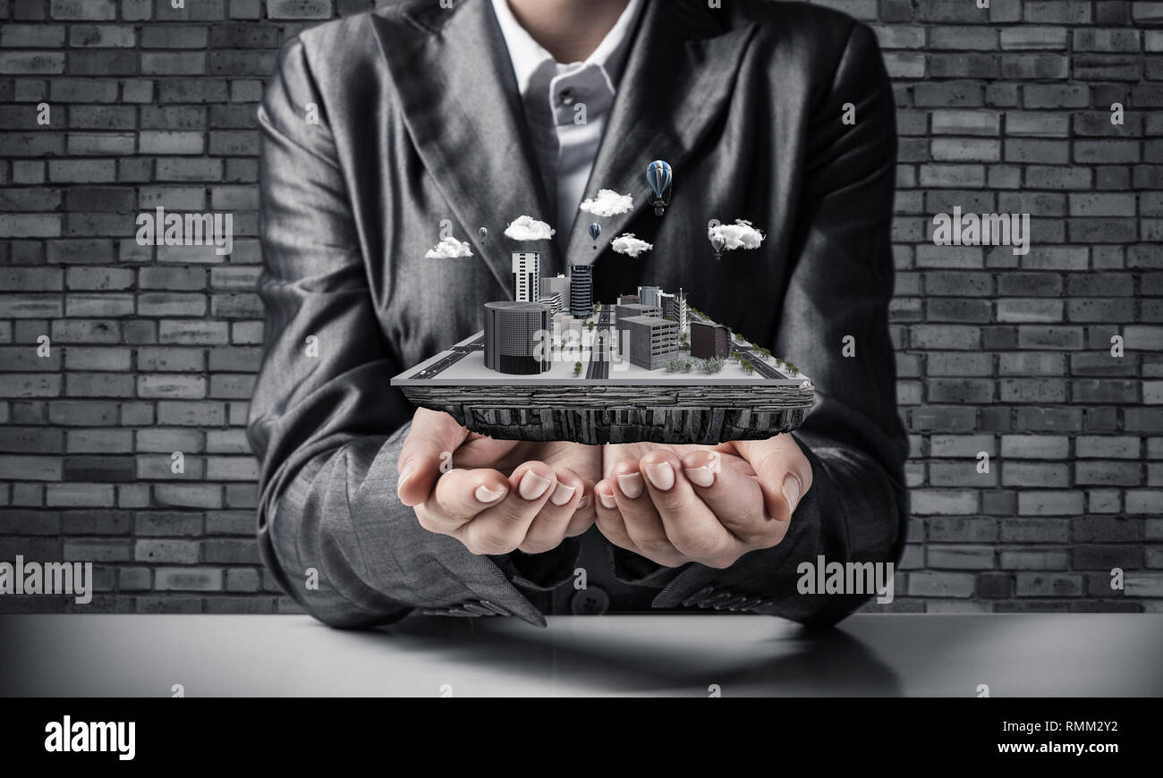 Concept of modern urban development Stock Photo - Alamy