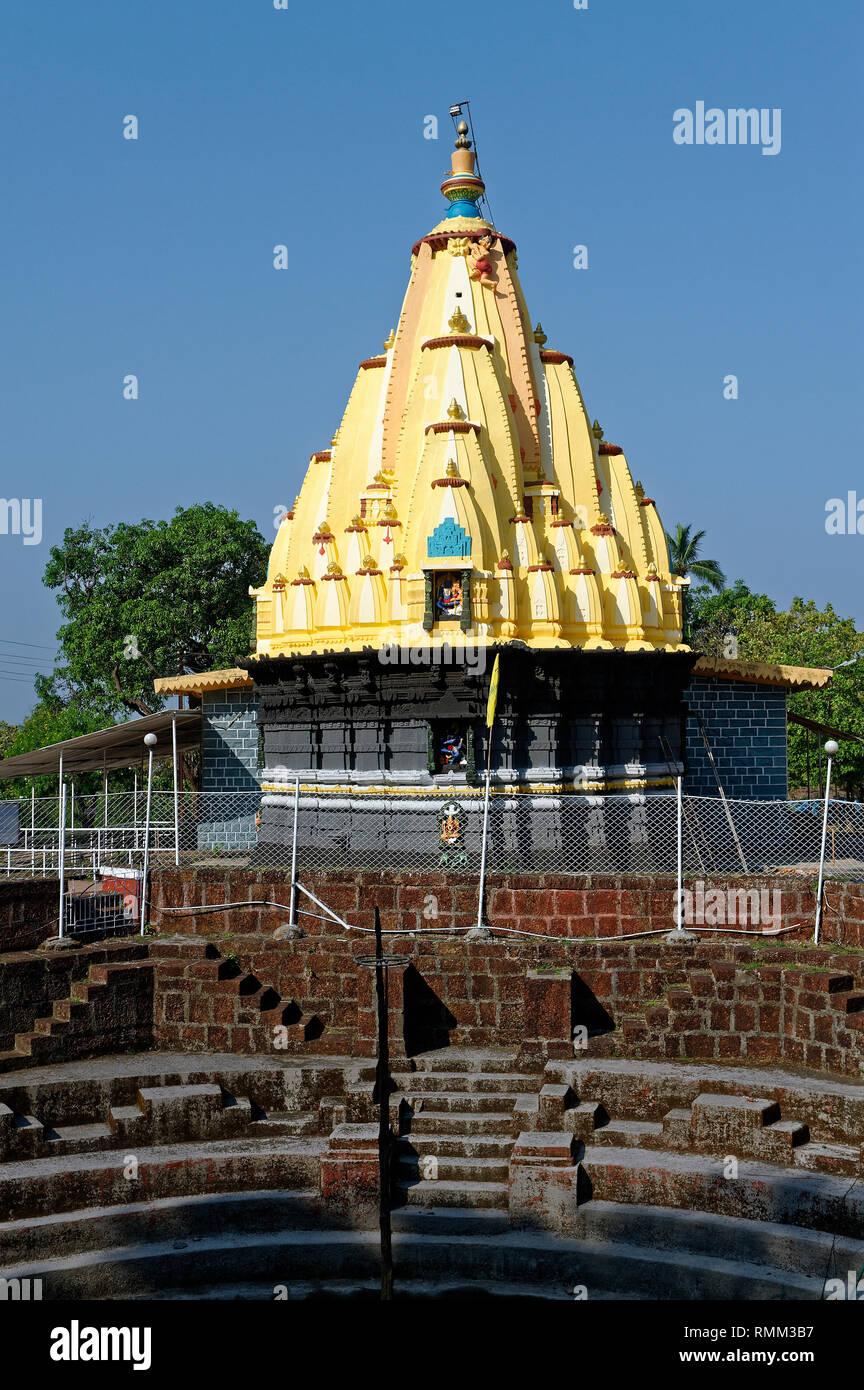 Old Kanakeshwar temple of lord Shiva hindu temple at alibag Maharashtra ...