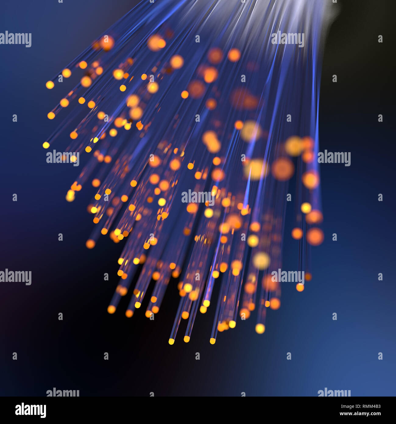 bundle of fiber optic Stock Photo - Alamy