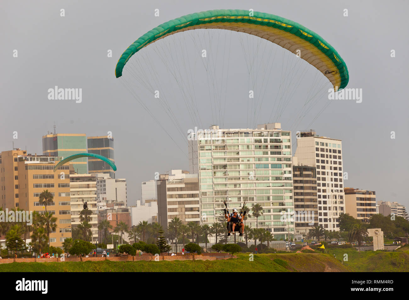 Paragliding in Lima,Peru Stock Photo - Alamy