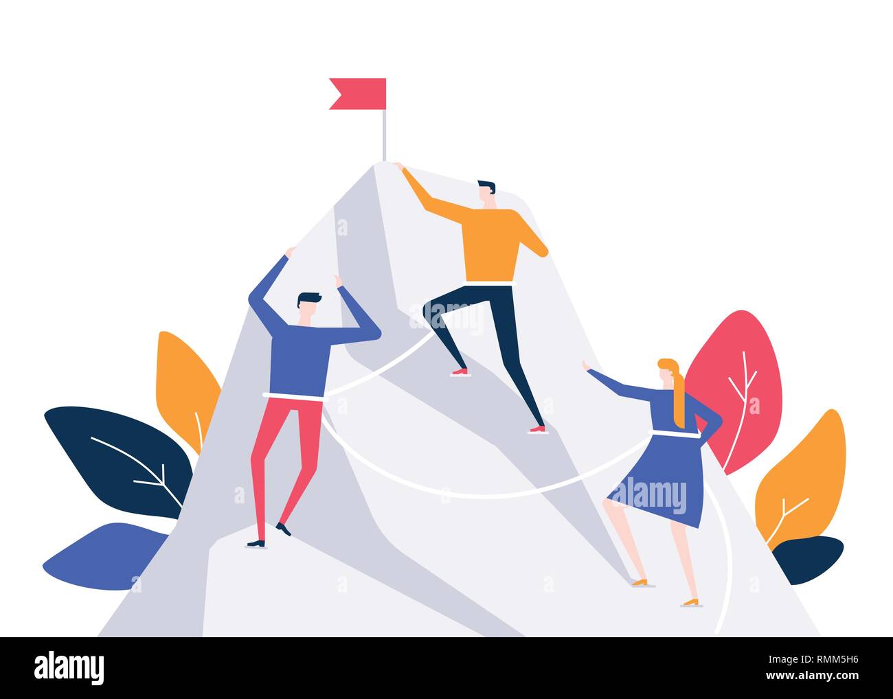 Business competition - colorful flat design style illustration Stock ...