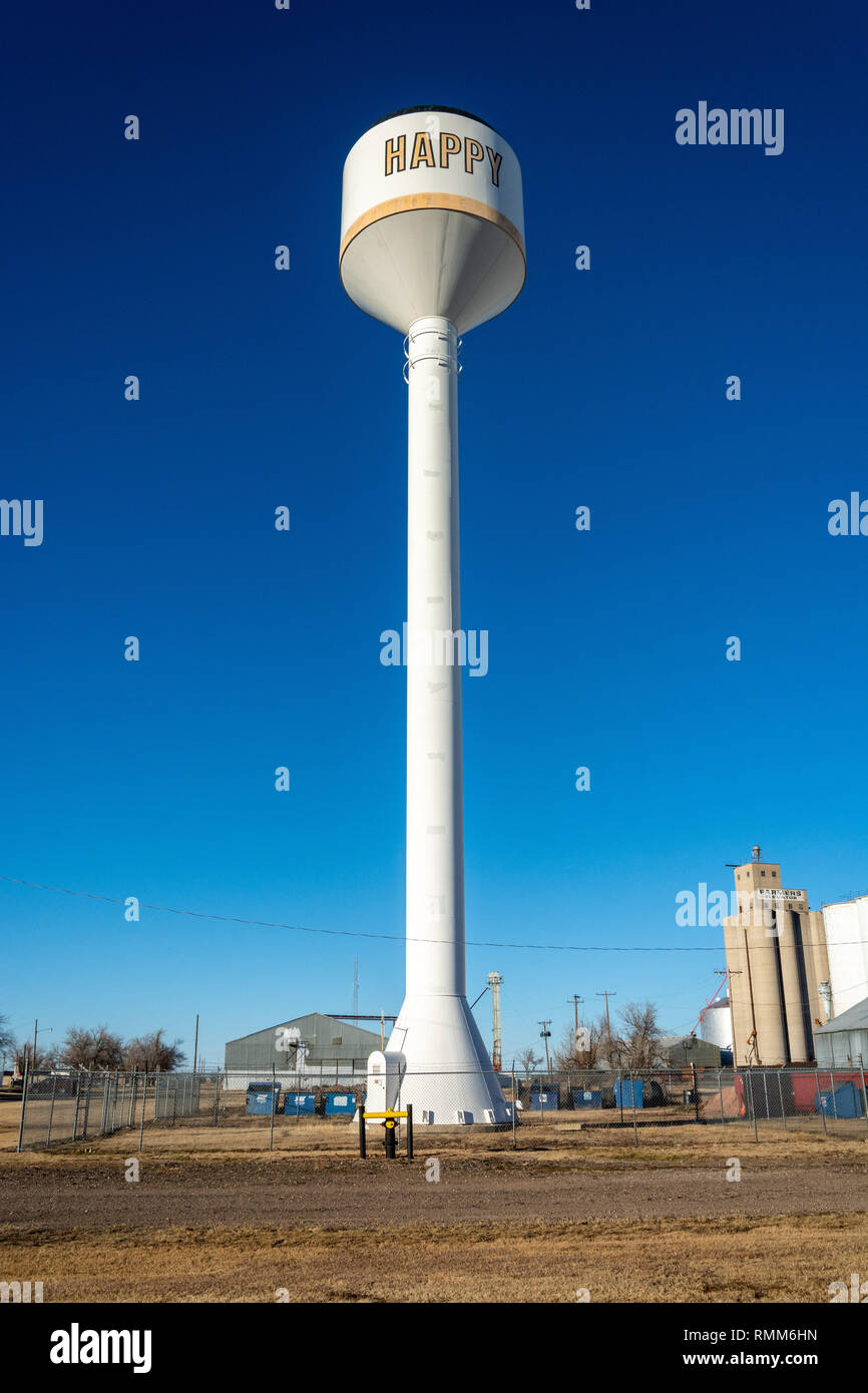 Happy, Texas, United States of America - January 1, 2017. New water ...