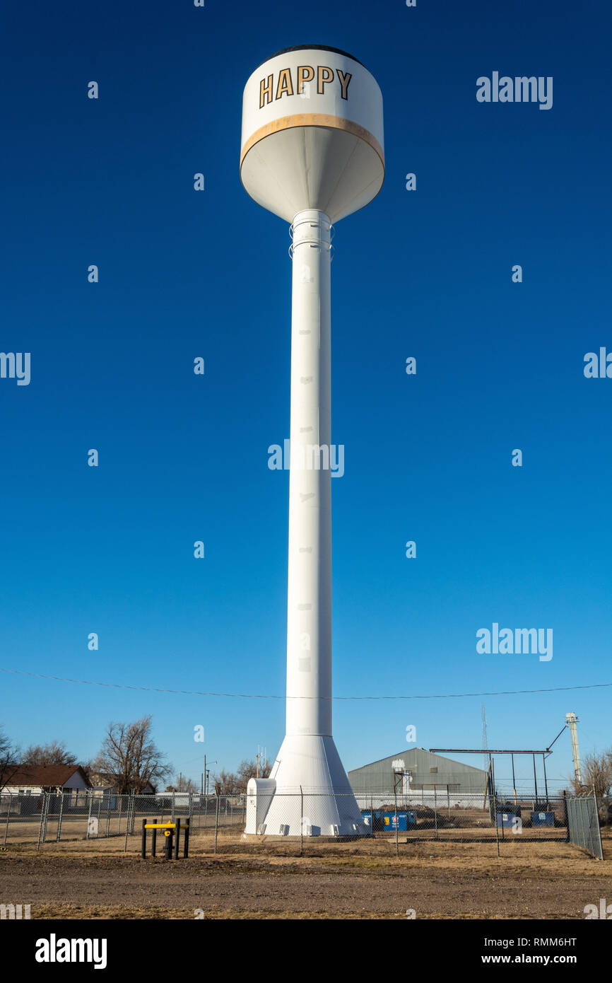 Happy, Texas, United States of America - January 1, 2017. New water ...