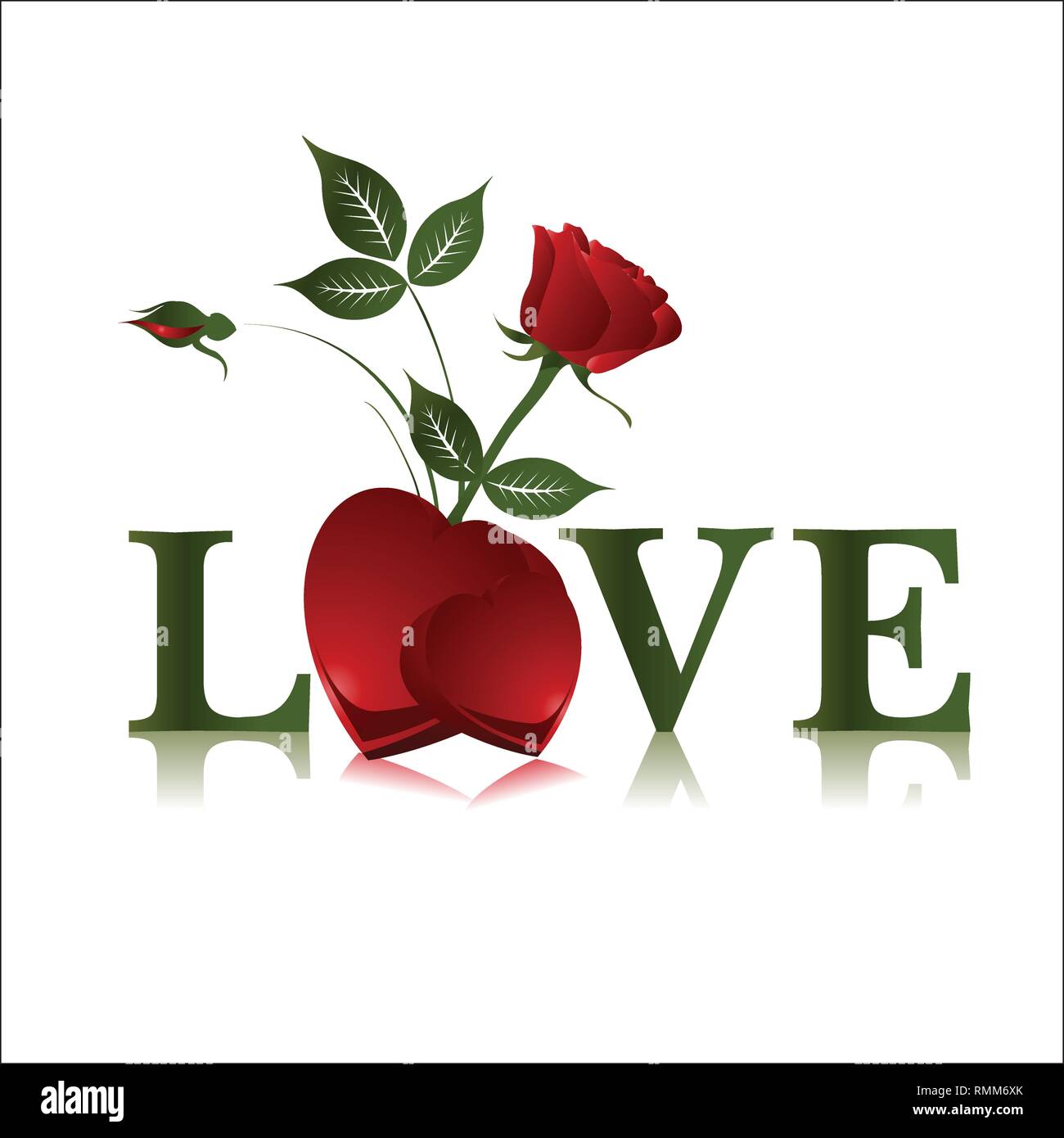 Vector theme of love icon design for valentine design, invitations ...