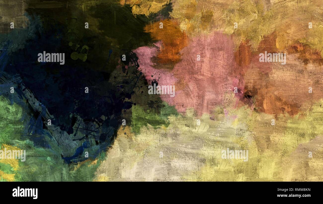 abstract psychedelic background from color chaotic brush strokes of ...