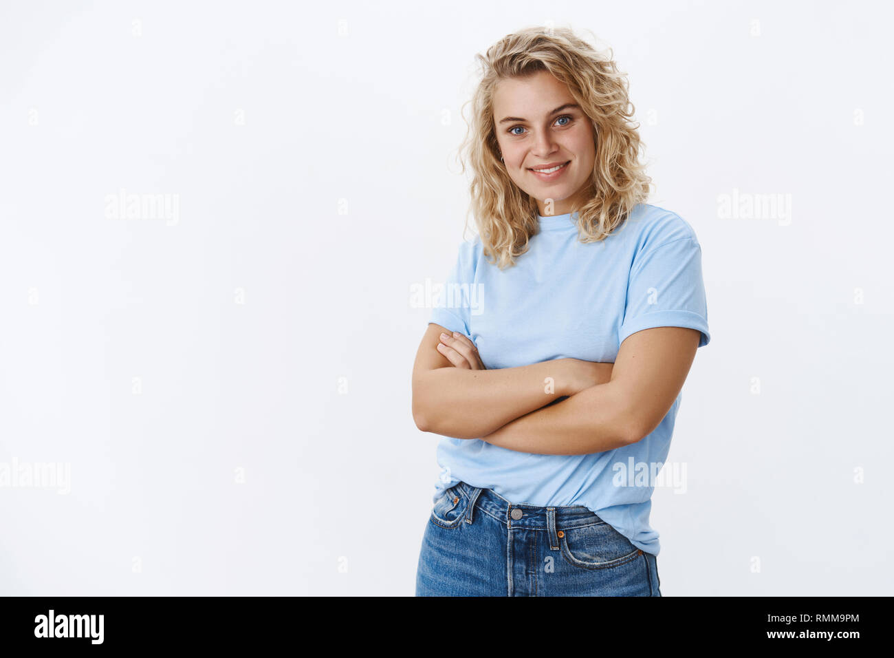 Confidence for leaders. Portrait of good-looking assertive and ...