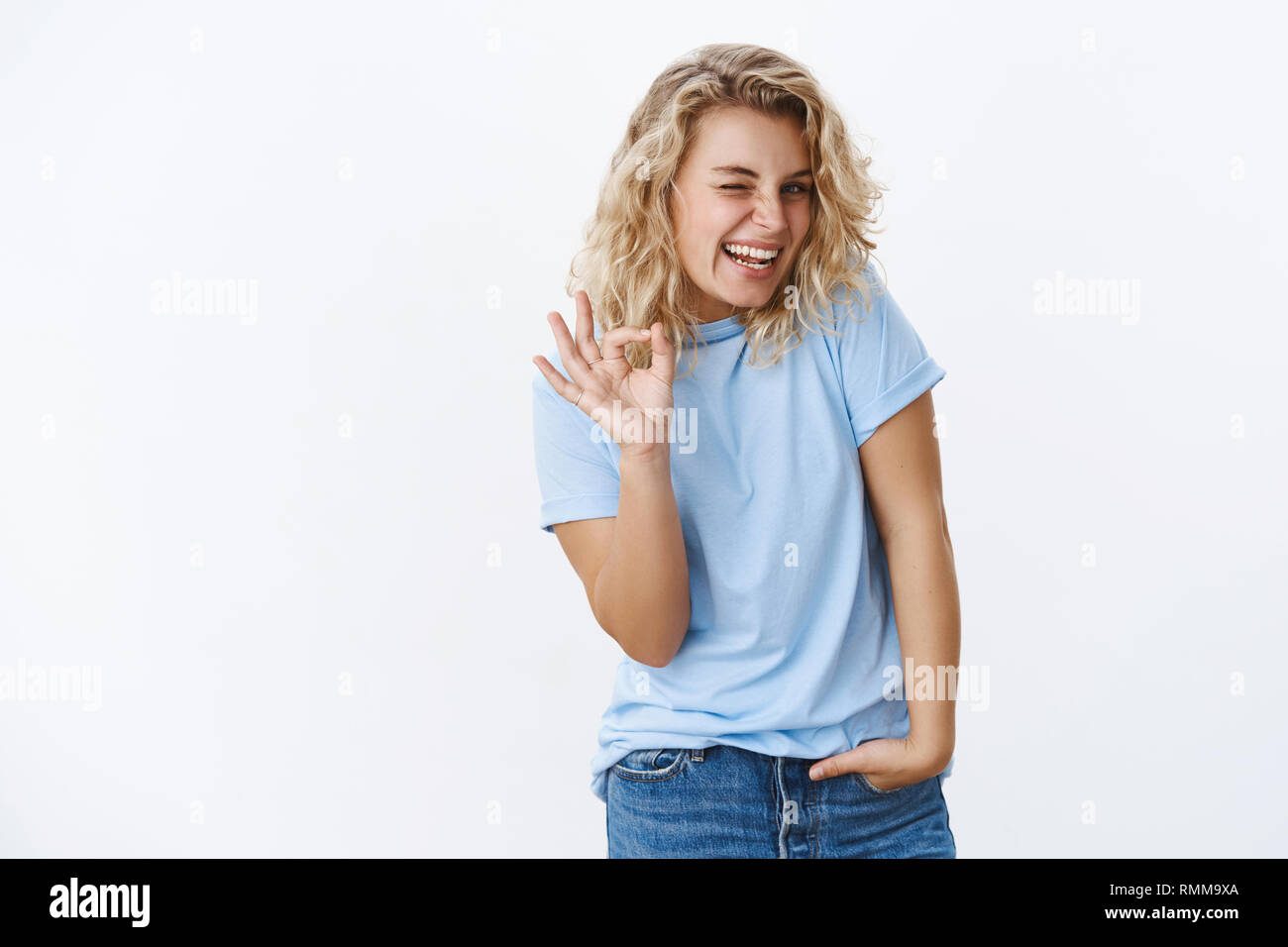 Girl giggling hi-res stock photography and images - Alamy