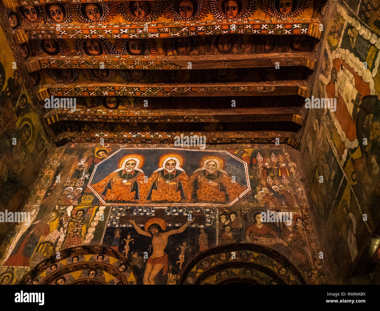 Debre Berhan Selassie Church in Gondar, Ethiopia Stock Photo - Alamy