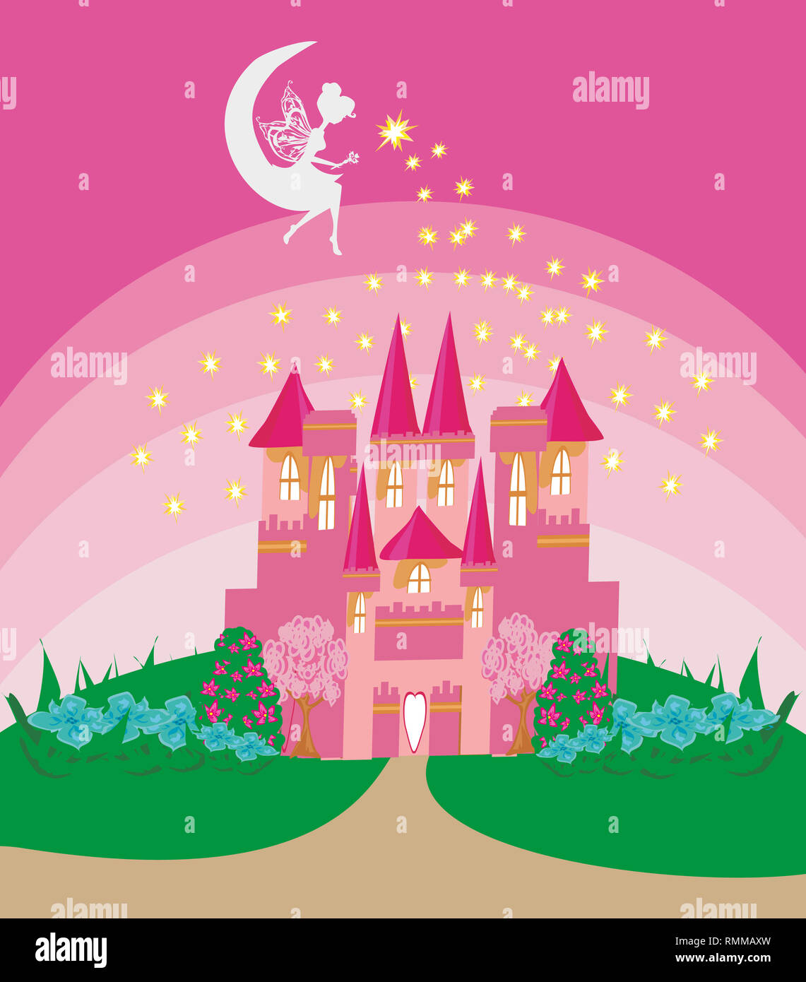 Magic Fairy Tale Princess Castle Stock Photo - Alamy