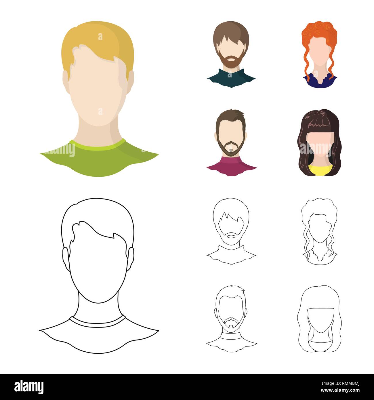 Vector illustration of professional and photo sign. Set of professional ...