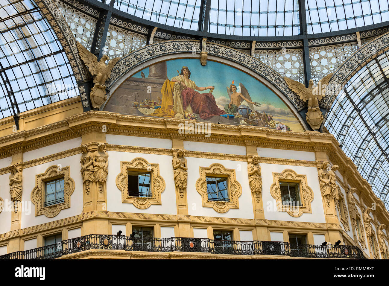 MILAN, ITALY - 2 JUNE 2018: Elements and details of architecture ...