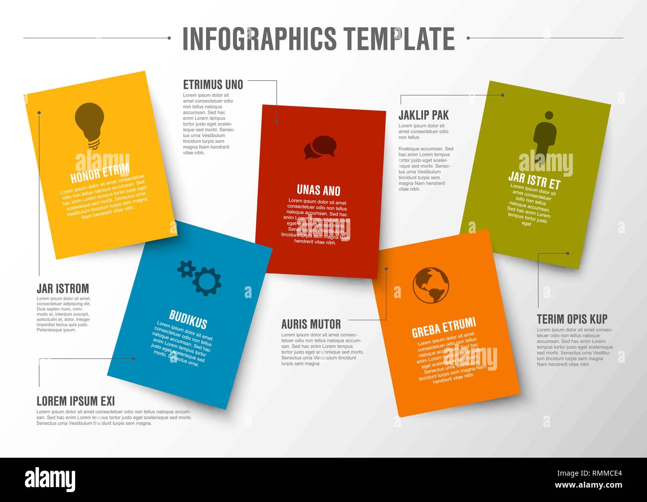 Minimal Infographic Template Vector