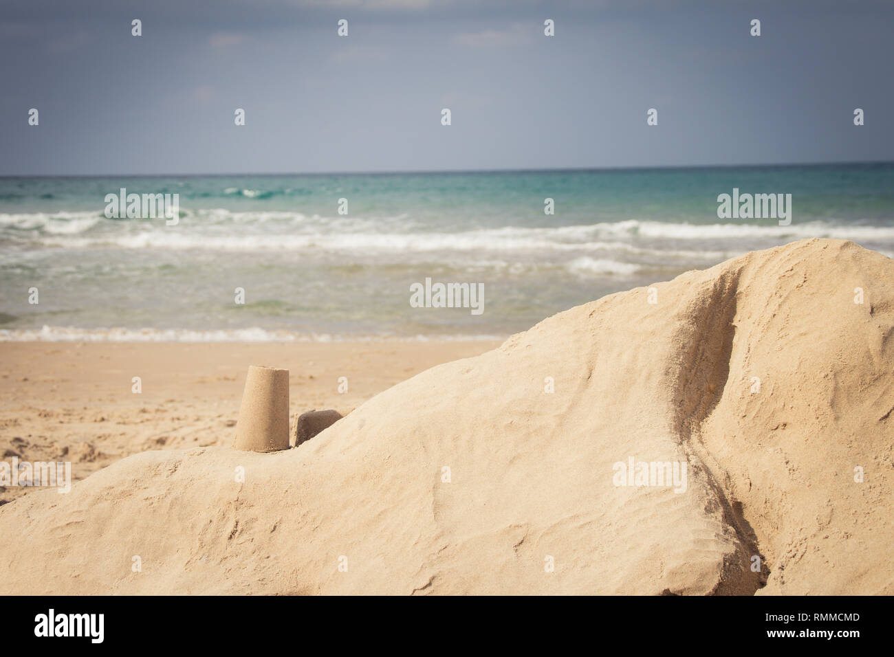 Simple sand castle hi-res stock photography and images - Alamy