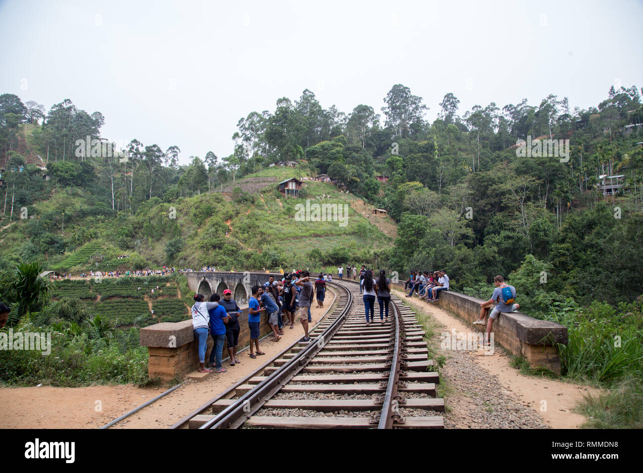 Famous Nine Arch Bridge in Demodara, Sri Lanka Stock Photo - Alamy
